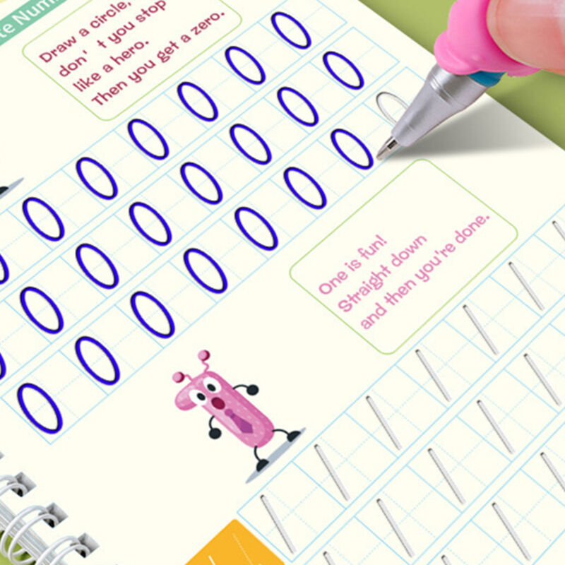 English Grooved Handwriting Practice Book For Children's Magic ...