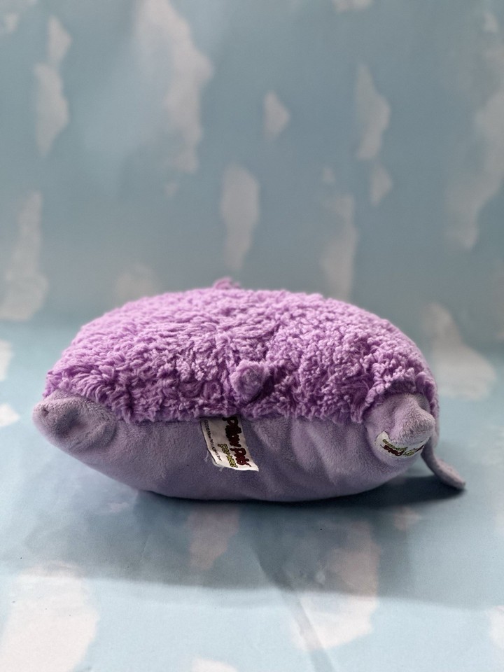 Pillow Pets Purple Hippo Plush Pee Wees Stuffed Animal Lavender Toy 11. ...