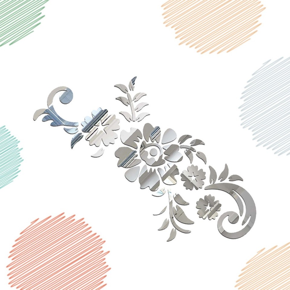 Wall Art for Living Room Flower Vine Sticker Home Background Decal ...