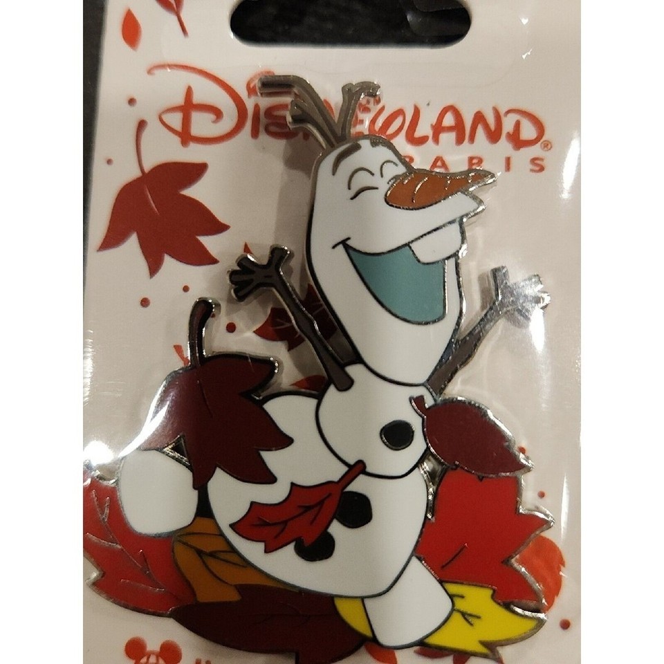 Disney Pin OLAF FROZEN SNOWMAN Fall Leaves Leaf Paris Exclusive DLP ...