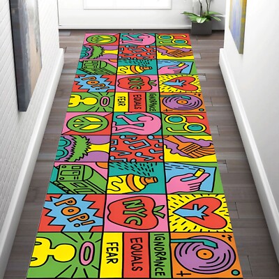 Keith Haring Rug,Doodle Rug,Dancing Man Rug,Dancing Pop Art,Fan Rug ...