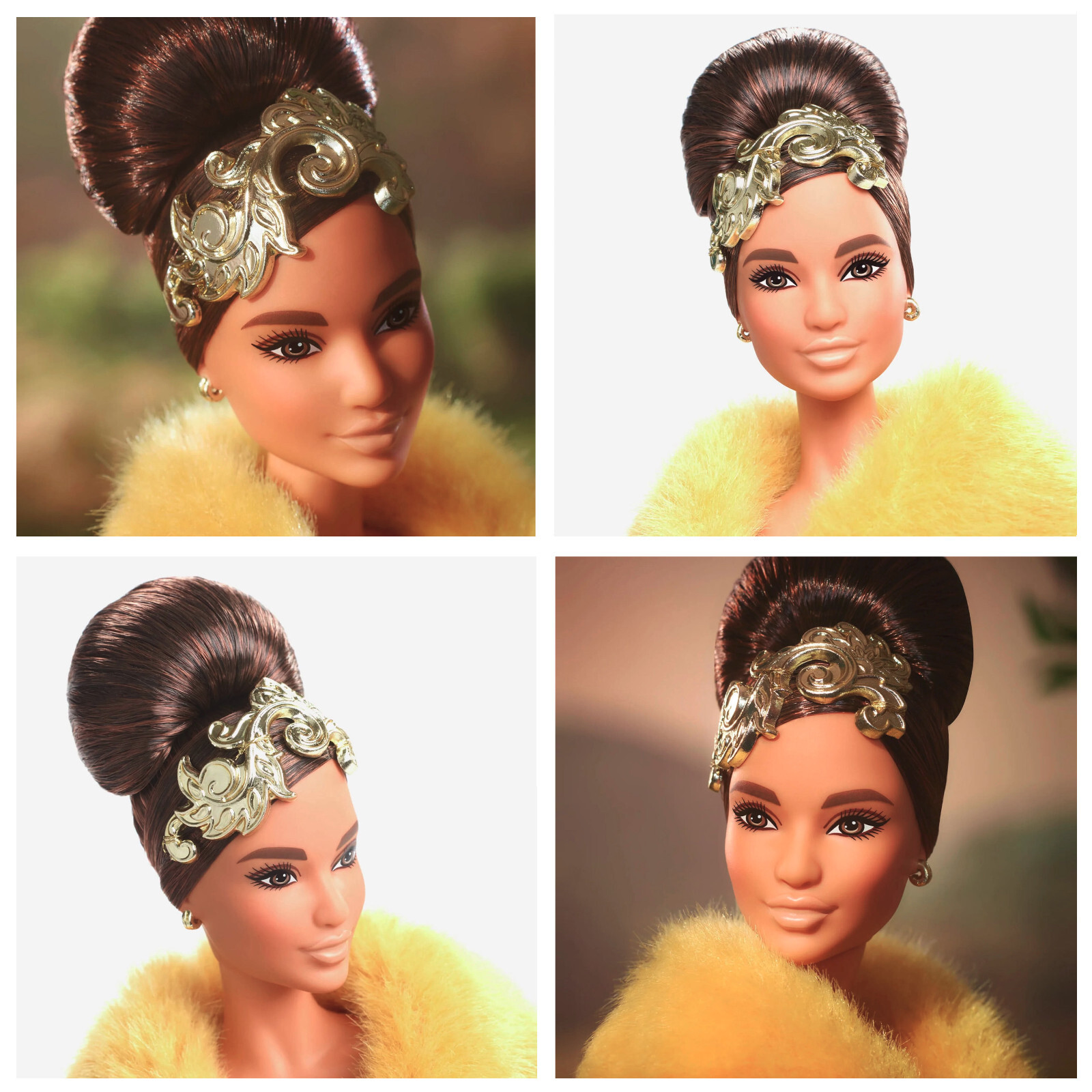 Barbie Guo Pei Golden-Yellow Gown Embroidered PLATINUM Label Doll ...