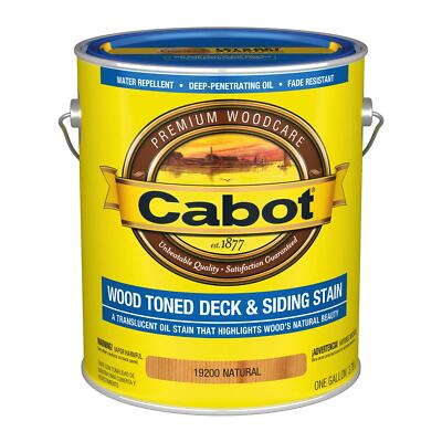 Cabot Wood Toned Stain + Sealer Low VOC Exterior Natural Wood Stain ...