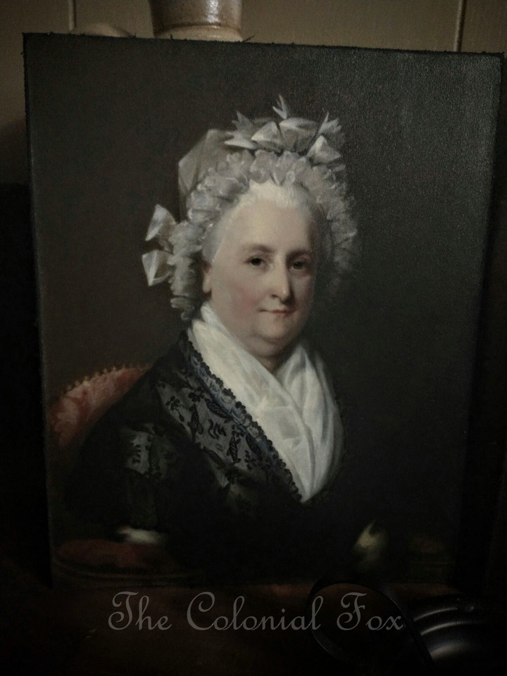 George and Martha Washington Antique Reproduction Colonial Portrait Set ...