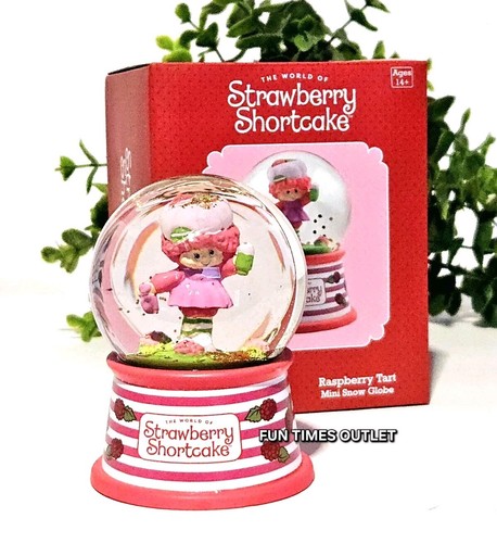 Strawberry Shortcake Raspberry Tart Mini 3.5" Snow Globe Collectible ...