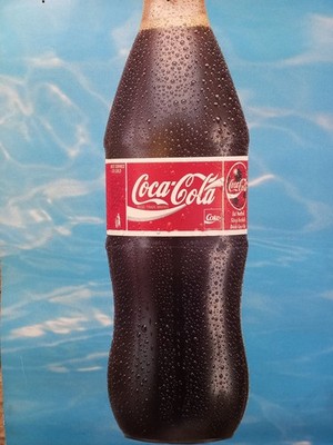 Coca Cola Poster, 3ft X 2ft Cardboard, Fanta image On The Back | eBay UK