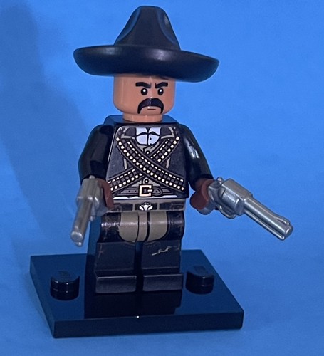 Lego Cowboy Dark FLESH CHARRO western bandit w brick warriors sombrero ...