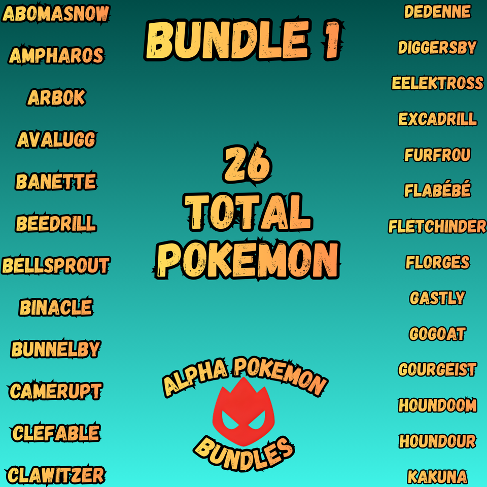 Pokemon Legends ZA Alpha Pokemon Bundles 6IV Max EV Shiny NonShiny LegendsZA | eBay