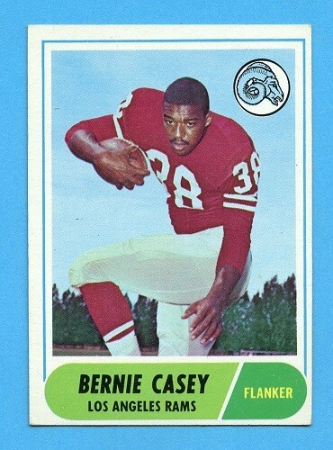1968 TOPPS # 28 BERNIE CASEY LOS ANGELES RAMS NFL EX | eBay