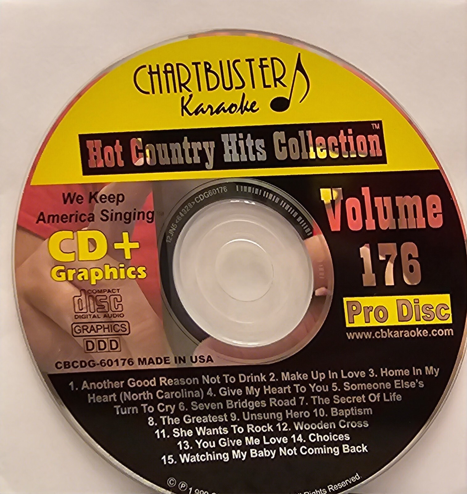 60176 COUNTRY HITS CHARTBUSTER KARAOKE CDG DISC | eBay