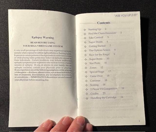 Sega Genesis Sonic The Hedgehog 2 / Tested / Works/ Instructions ...