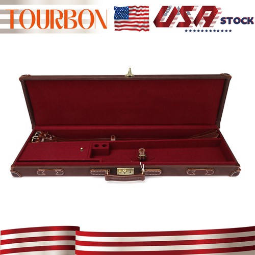 Canvas Leather SXS O/U Takedown Shotgun 28-32 Inch Barrel-Hard Gun Case ...