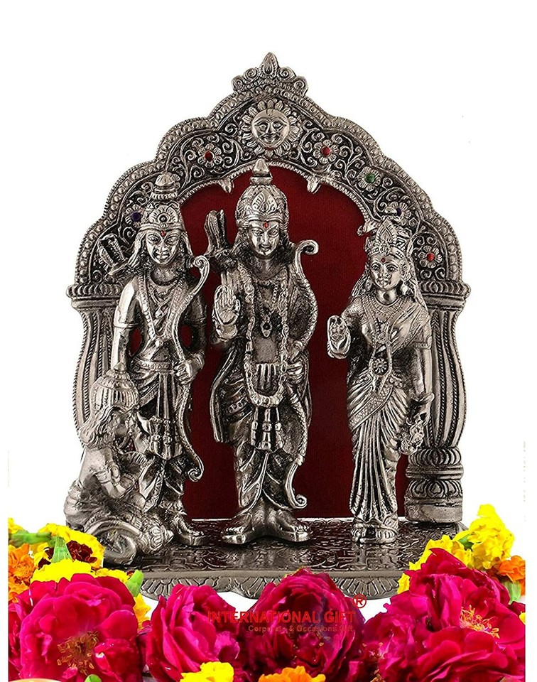 Ram Darbar Statue Idol - Hindu Gods Lord Rama Laxman Sita and Hanuman ...