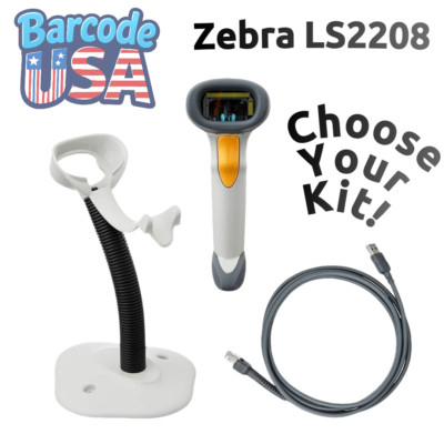 Symbol Motorola LS2208 1D Laser Barcode POS Barcode Scanner LS2208 ...