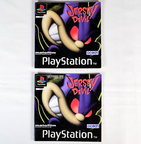 Notice JERSEY DEVIL + Guide Book Sony Playstation PS1 Eur (1) | eBay