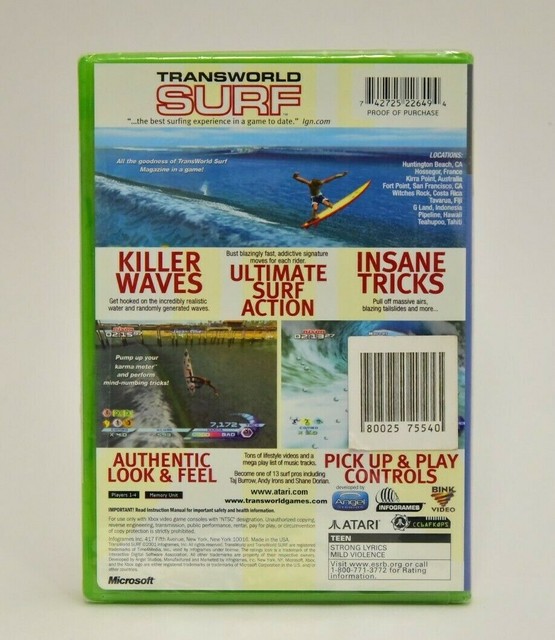 TransWorld Surf (Microsoft Xbox, 2001) for sale online | eBay