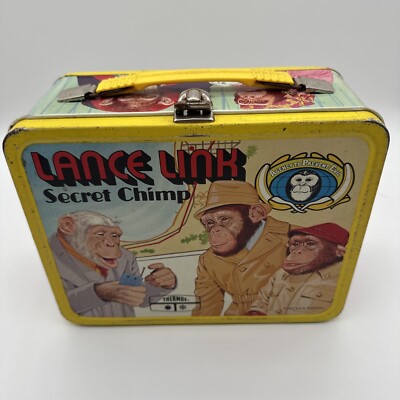 Vintage Lance Link Secret Chimp Metal Lunch Box NO THERMOS 1971 | eBay