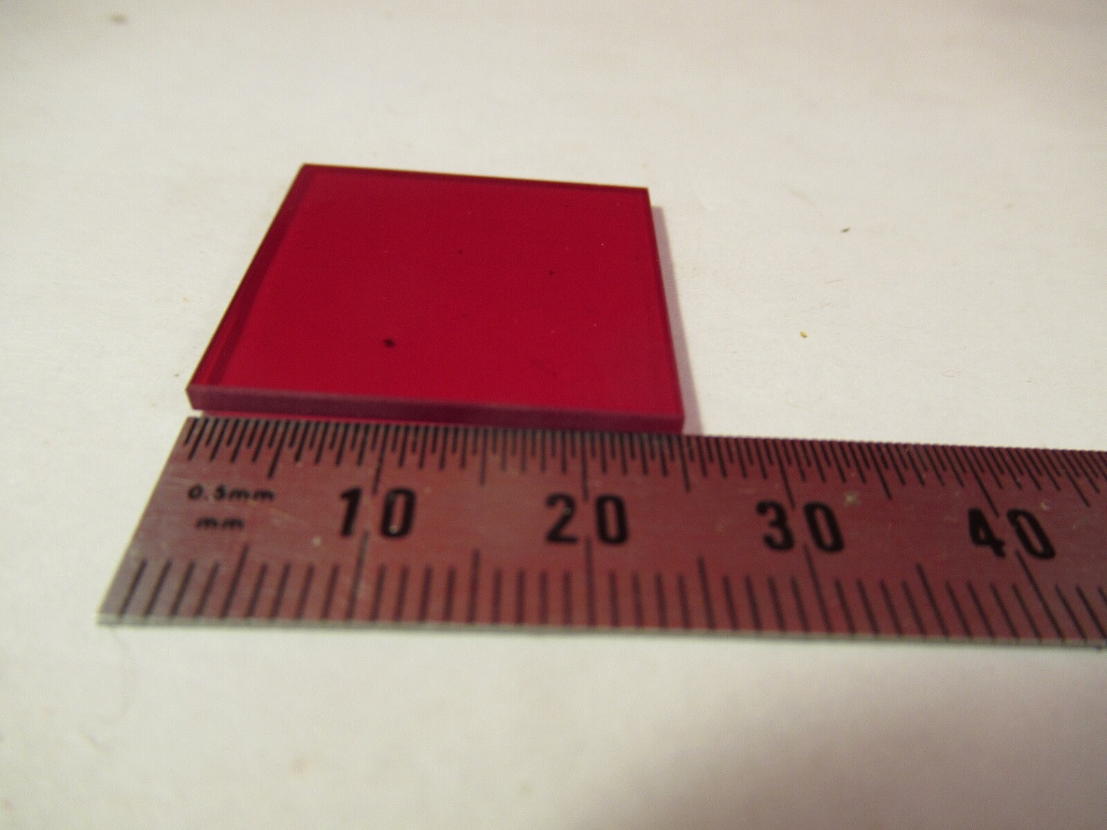 OPTICAL RED GLASS FILTER LASER OPTICS AS PICTURED &8-B-40 | eBay