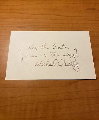 MIKE QUARRY - BOXER - AUTOGRAPH SIGNED - INDEX - LEAF LOA COA - A842 | eBay