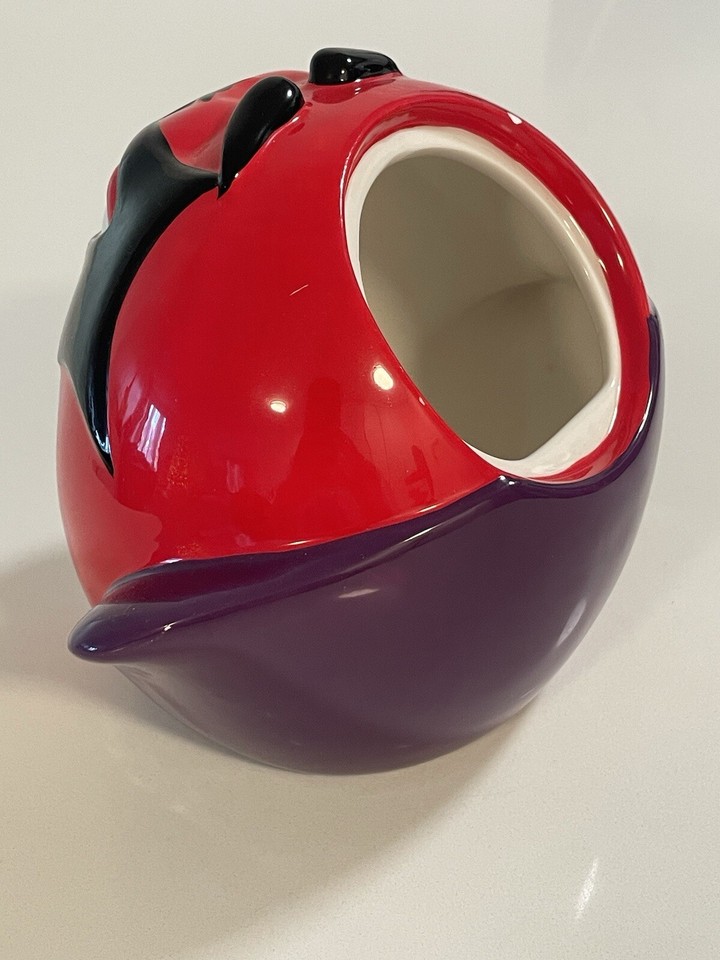 Vintage M&M Dracula Vampire Red Candy Jar Halloween Purple Cape No Lid ...