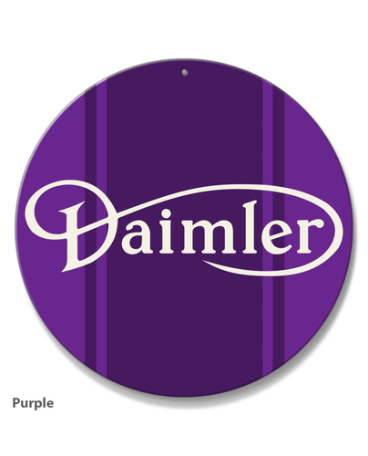 Daimler Emblem Round Aluminum Sign - Aluminum - 14 colors - Made in the ...