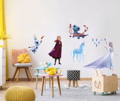 Frozen 2 Set Wall Sticker Decal Decor Mural Disney Princess Anna Elsa ...