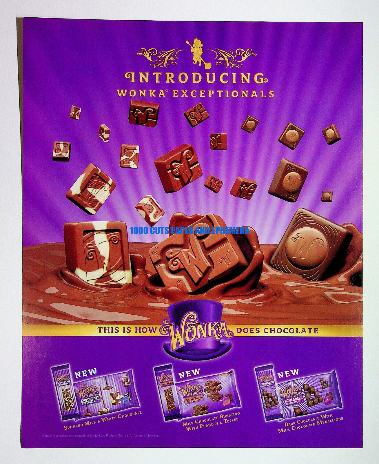Wonka Exceptionals Chocolate Candy 2010 Trade Print Magazine Ad Poster ADVERT | eBay
