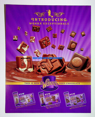 Wonka Exceptionals Chocolate Candy 2010 Trade Print Magazine Ad Poster ...
