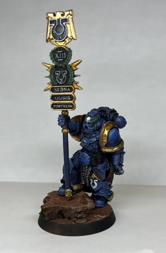 ULTRAMARINES LEGION HERALD STANDARD ANCIENT SPACE MARINE WARHAMMER ...