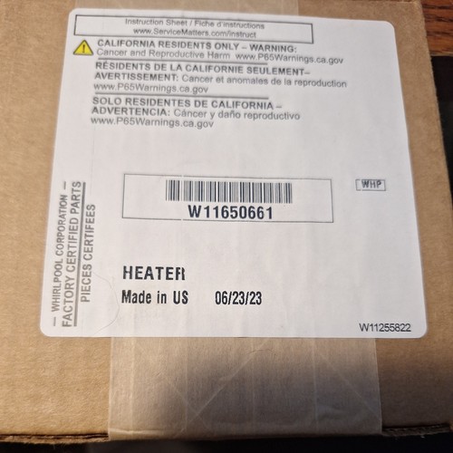 - NIB W11650661 OEM Whirlpool MAYTAG KITCHENAID Defrost Heater ASSY- | eBay