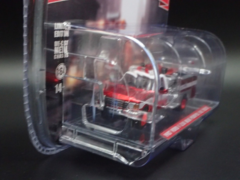 2025 GREENLIGHT RED CHROME CHASE 1987 FORD F350 MINI PUMPER FIRE TRUCK ...