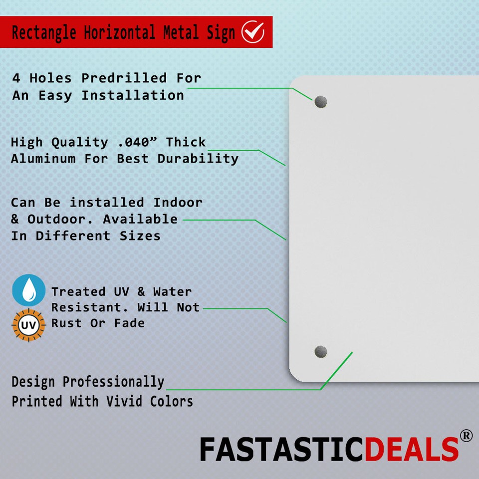 Aluminum Horizontal Metal Sign Notice Scrap Only Solamente Recycling ...