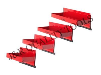 4pc Magnetic Toolbox Tray Set Tool Box Cabinet Side Shelf Storage Van ...