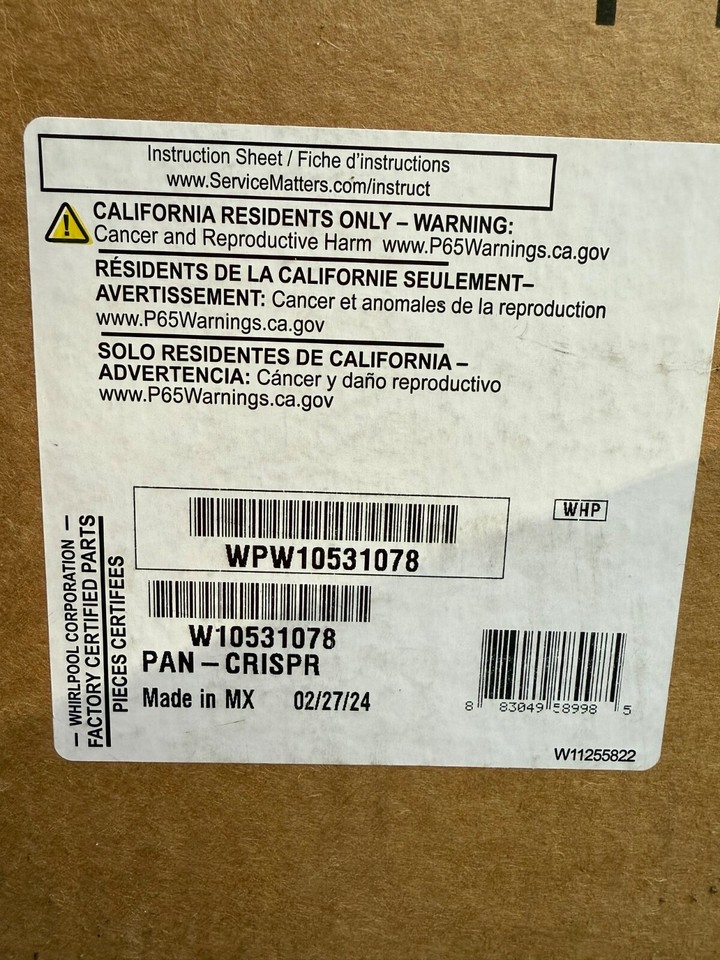 KitchenAid KRSF705HPS00 Crisper Drawer Assembly - Genuine OEM ...