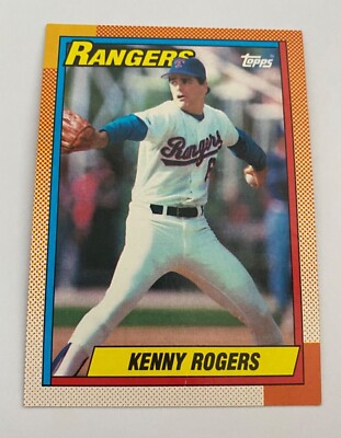 Kenny Rogers Baseball Card -1990 Topps Texas Rangers | eBay