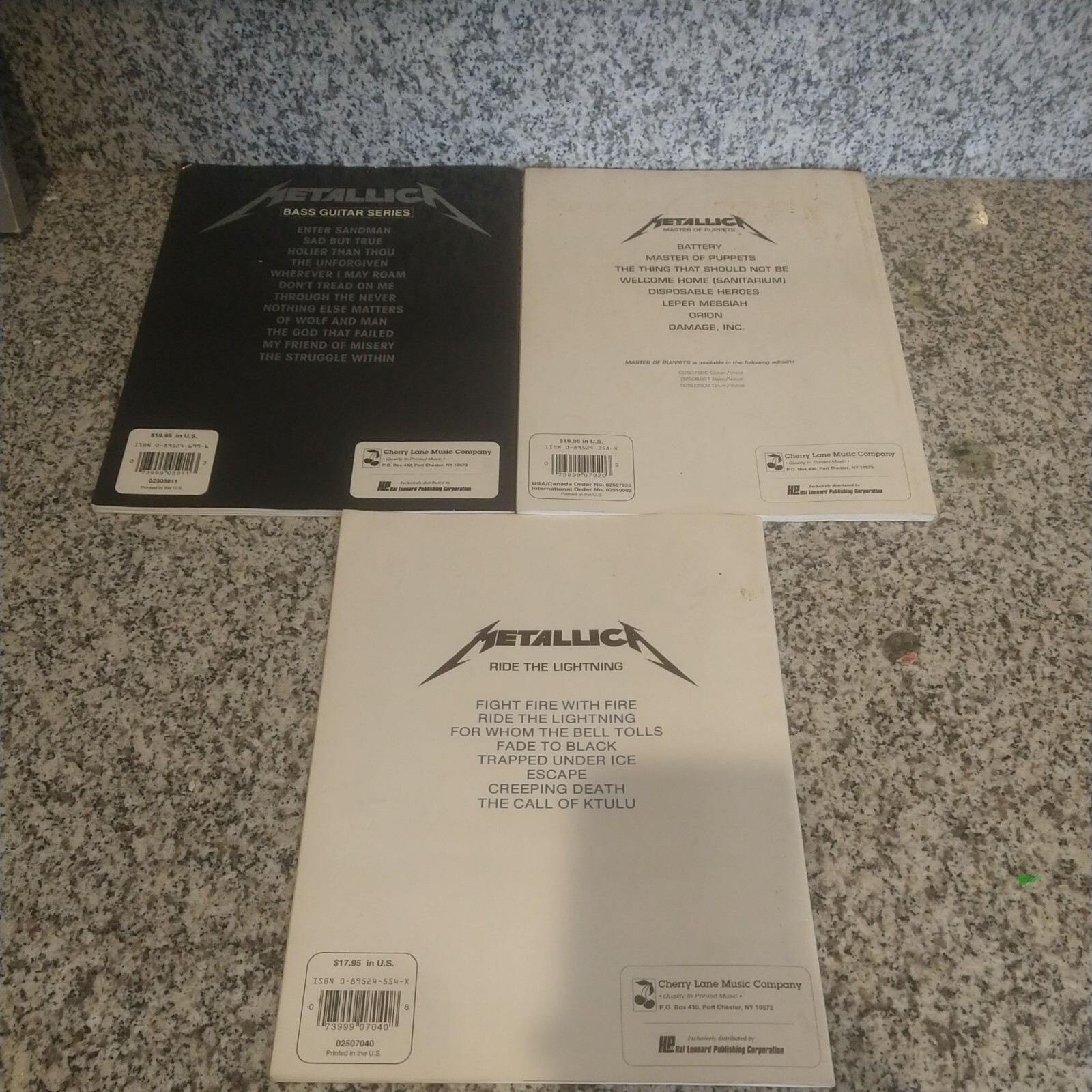 Metallica Guitar Book Lot Of 3 | eBay