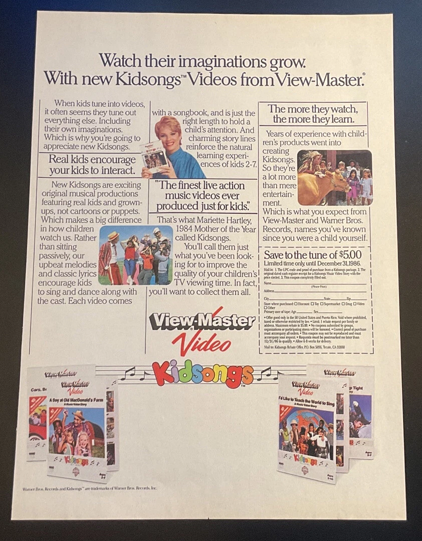 Kidsongs View Master Video