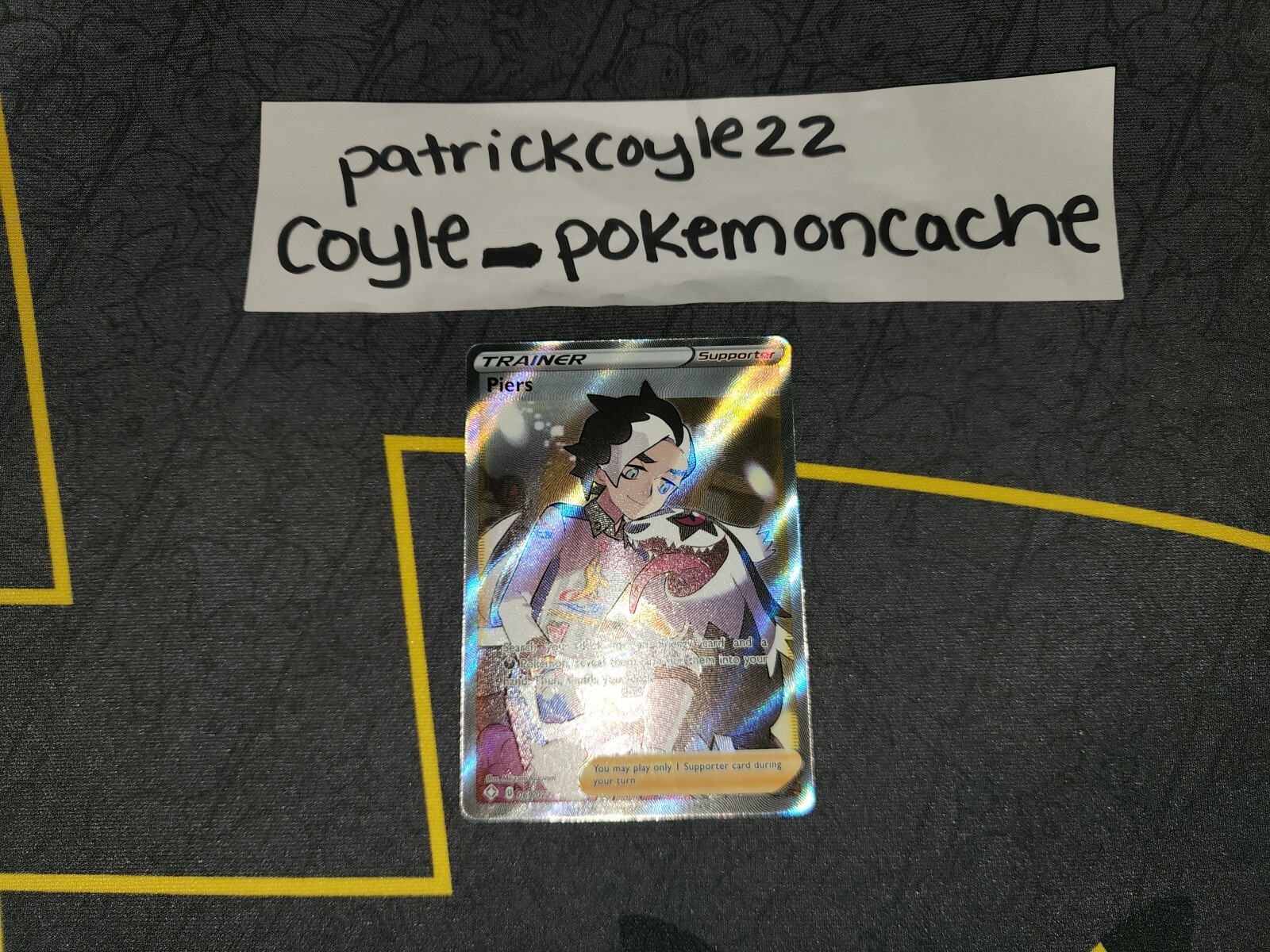 Piers Full Art Holo Ultra Rare Trainer Card Shining Fates 069/072 NM | eBay