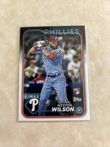 2024 Topps Series 2 Rookie Card 658 Weston Wilson, Philadelphia ...