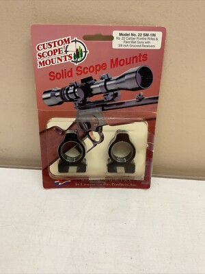 1"scope rings, 22 cal Rifle & paint ball guns W/ 3/8" Grooved Receiver ...