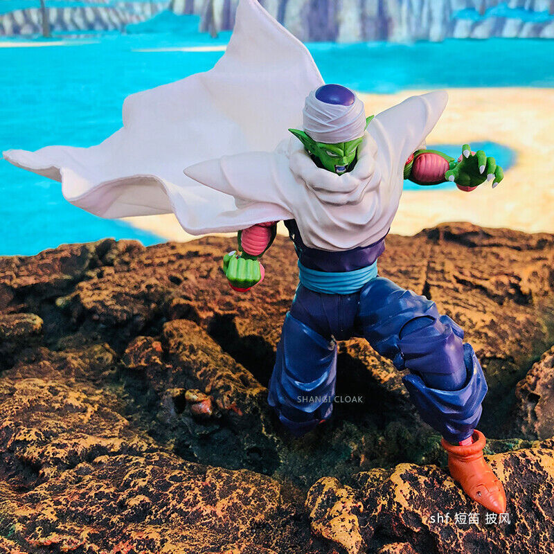 1/12 Handmade Dragon Ball White Wired Cape Cloak for 6" SHF Piccolo ...