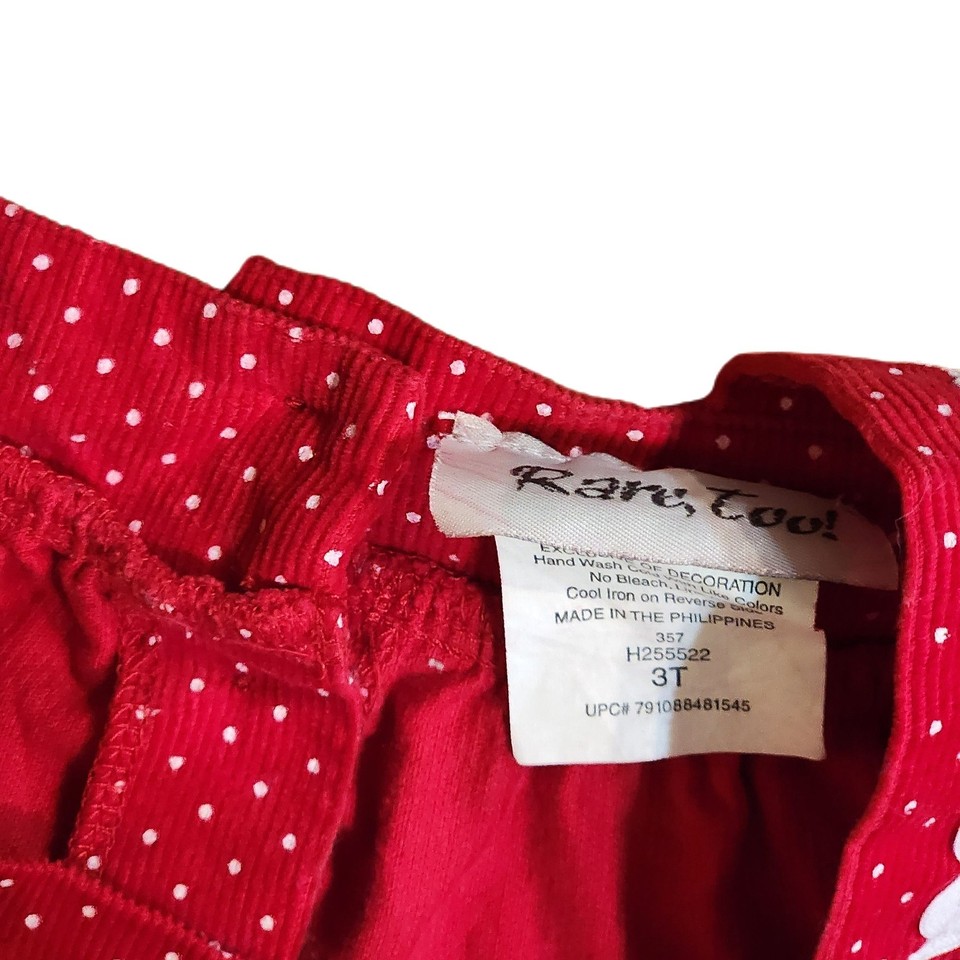 Girls Christmas Dress Set 3T 4T Tights Flare Pants Shirt Bloomer ...