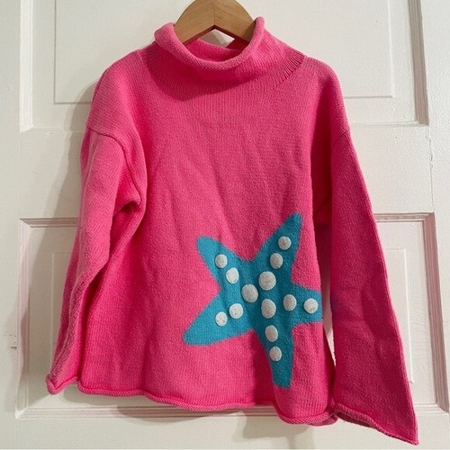 Red Wagon Boston Girls Pink Starfish Felt Textured Sweater Size 7 | eBay