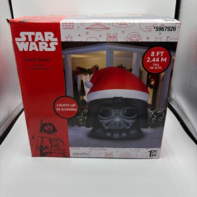 Huge Lighted Star Wars Darth Vader Christmas Inflatable 8 Feet New in ...