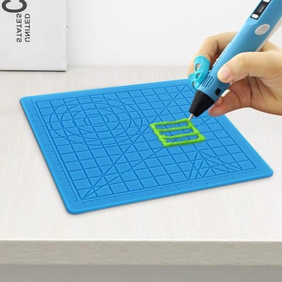 Flexible 3D Printing Mat Heat-Resistant Silicone Pad Template Drawing ...