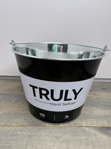 Truly Hard Seltzer 5 Qt Metal Bucket - Full Wrap - New black white | eBay