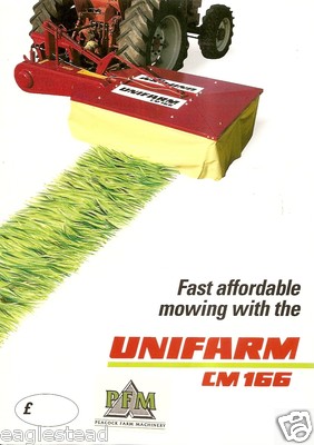 Farm Equipment Brochure - Claas Unifarm - CM166 - Mower for Tractor ...