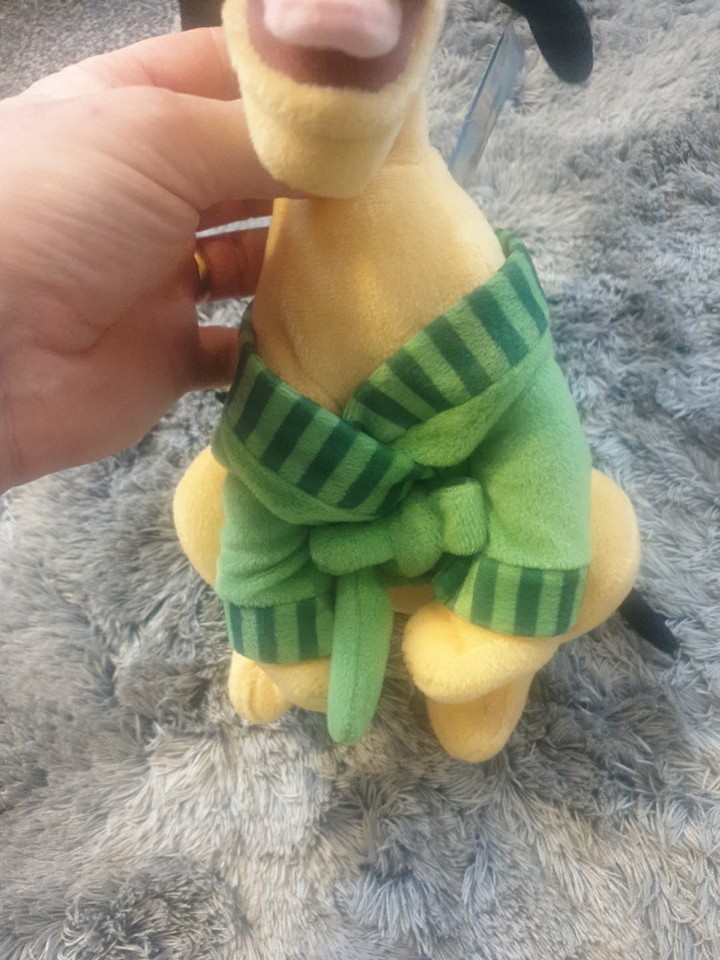 Disney Pluto Plush Soft Toy In Green Dressing Gown Bedtime New with ...