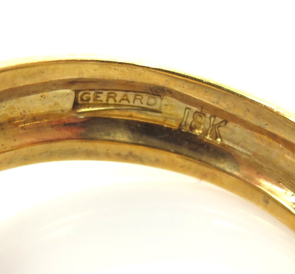 Gerard 0.60ct DE/VS Diamond Pave Set 18K Gold Heart Ring Size 7.25 | eBay