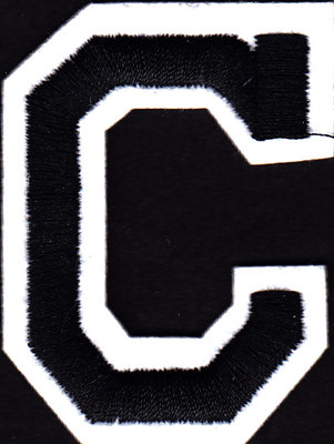 LETTERS - 2" Black & White Letter "C" - Iron On Embroidered Applique | eBay